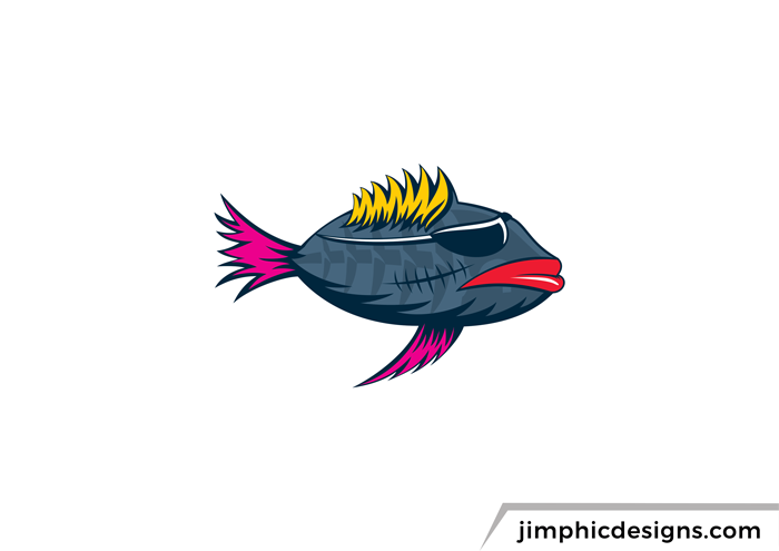 Cool Fish Logo Japanese Brand Workwear Fish Logo Design | Logo & Brand